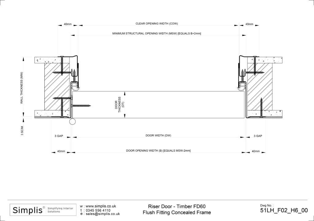 Simplis | Christo Riser Door Technical